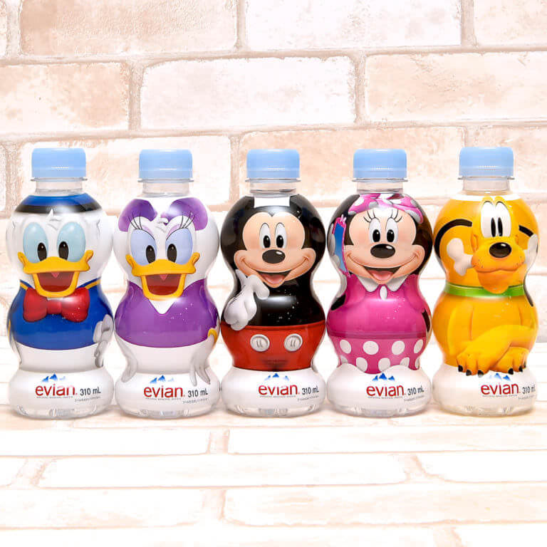 かわいいミッキーたちデザイン！エビアン「ディズニーデザインボトル 310ml」
